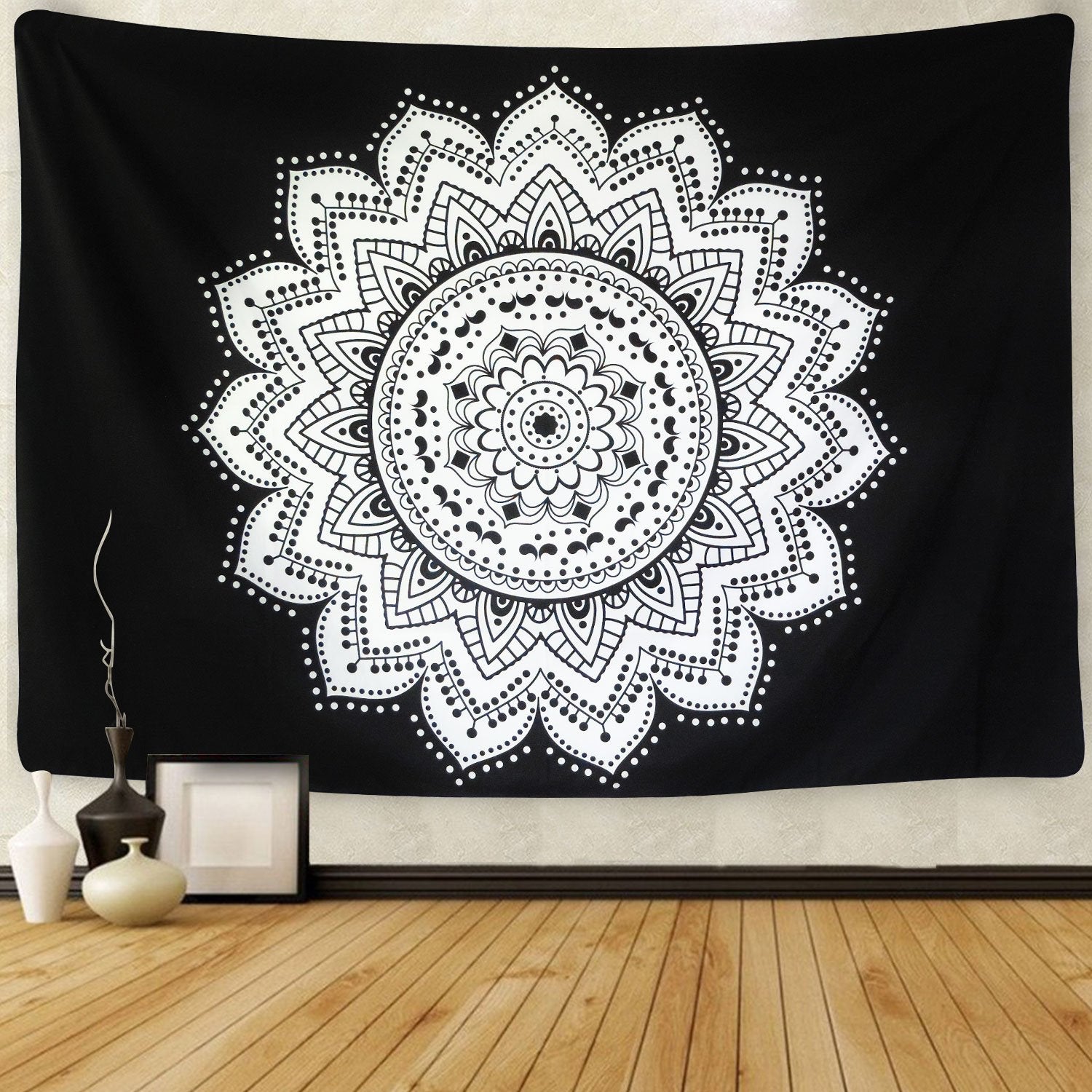 Black and White Tapestry for College Dorm | Tapestry Girls