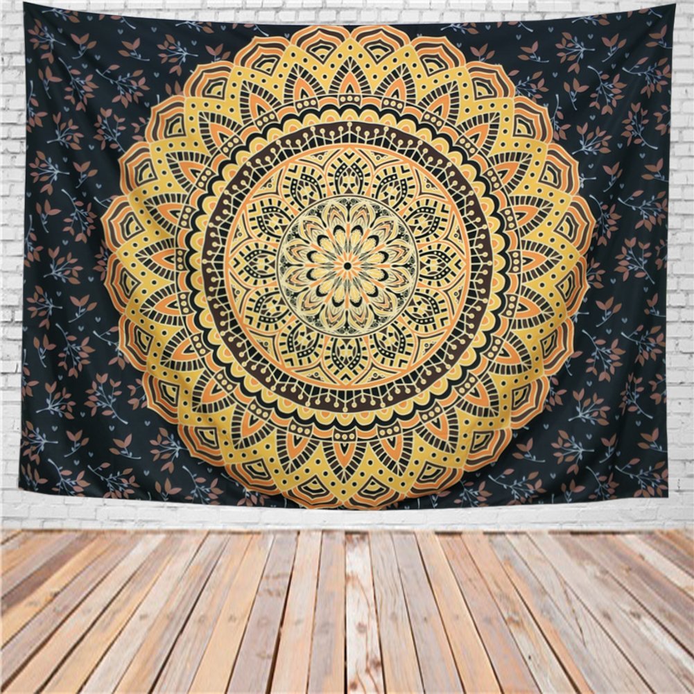 Black and Yellow Tapestry - Tapestry for Dorm Room | Tapestry Girls