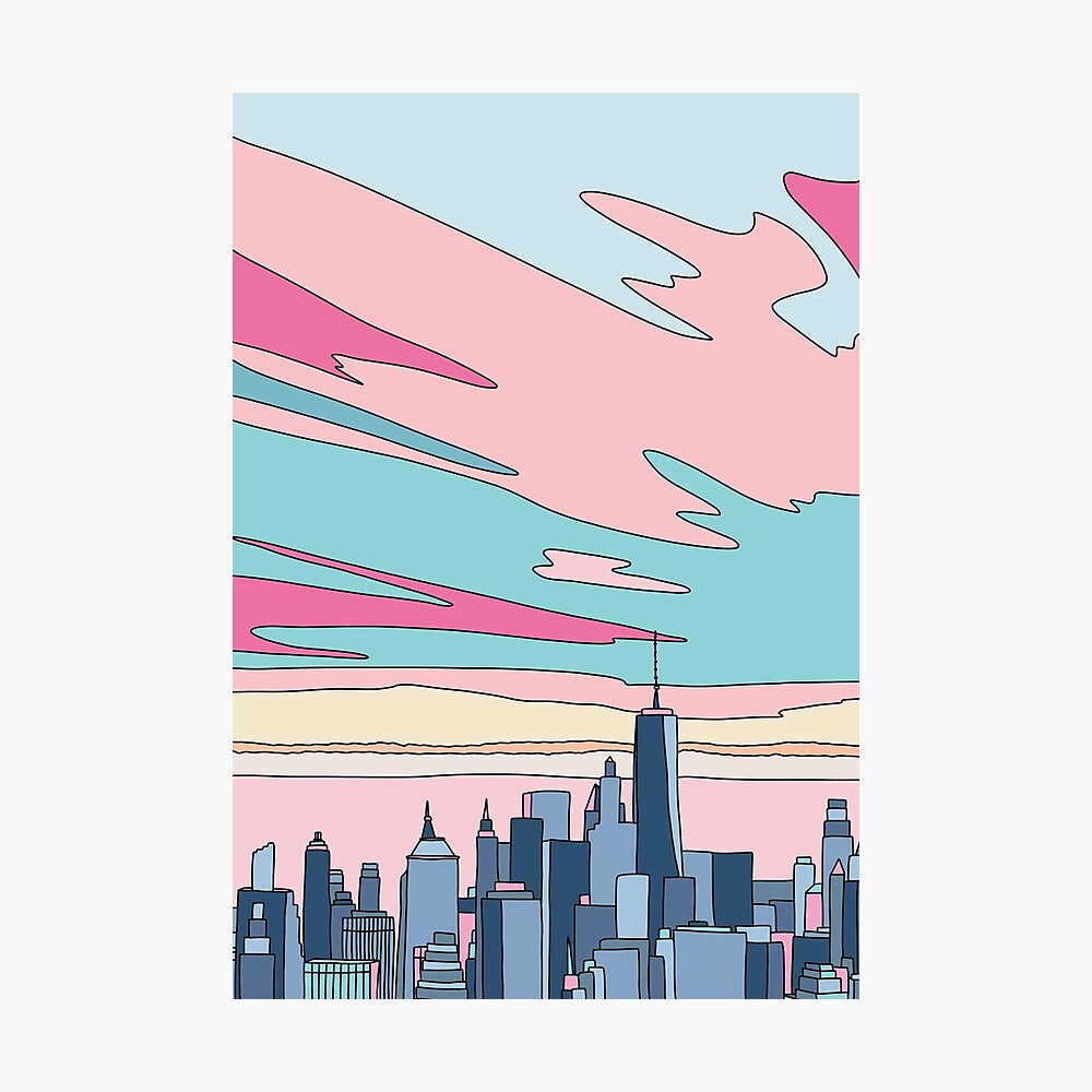 City Sunset Poster - Poster for Dorm | Tapestry Girls