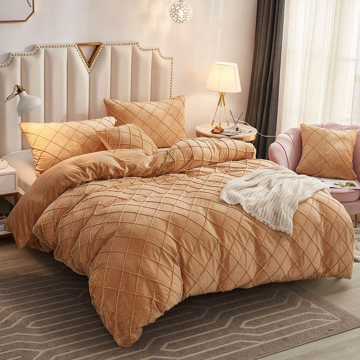 Softy Diamond Camel Bed Set - Tapestry Girls