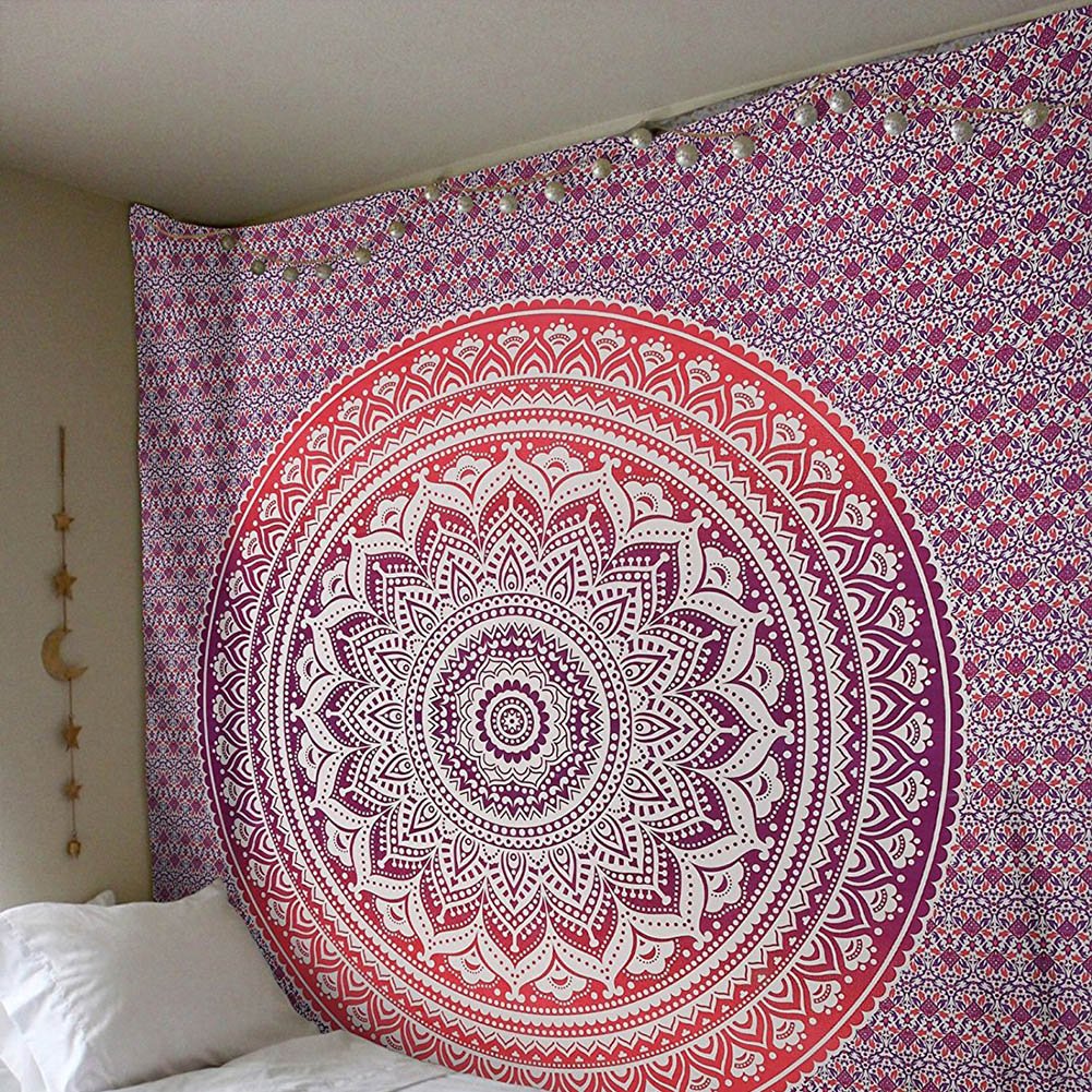Red Bohemian Tapestry - Red Mandala | Tapestry Girls
