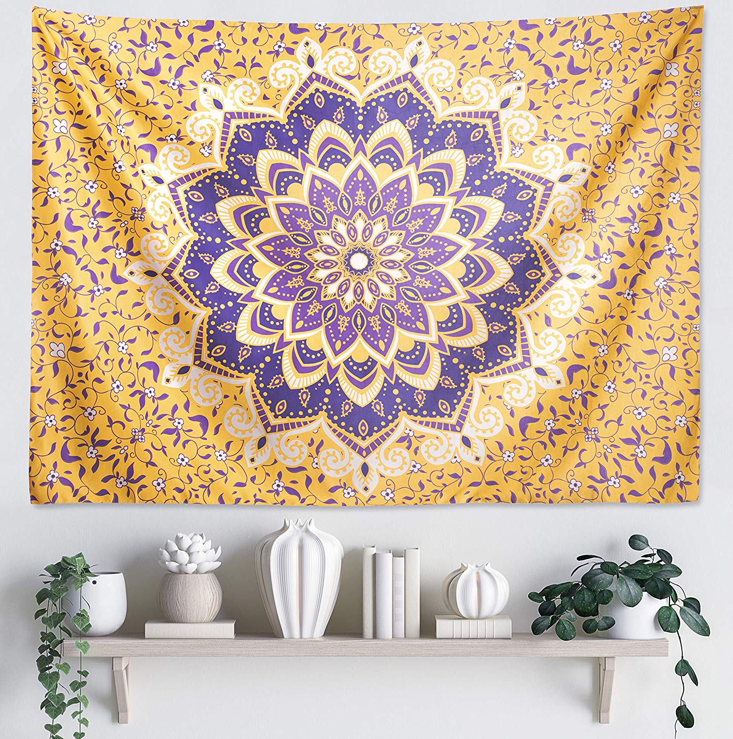 Purple Tapestry - Yellow Tapestry | Tapestry Girls