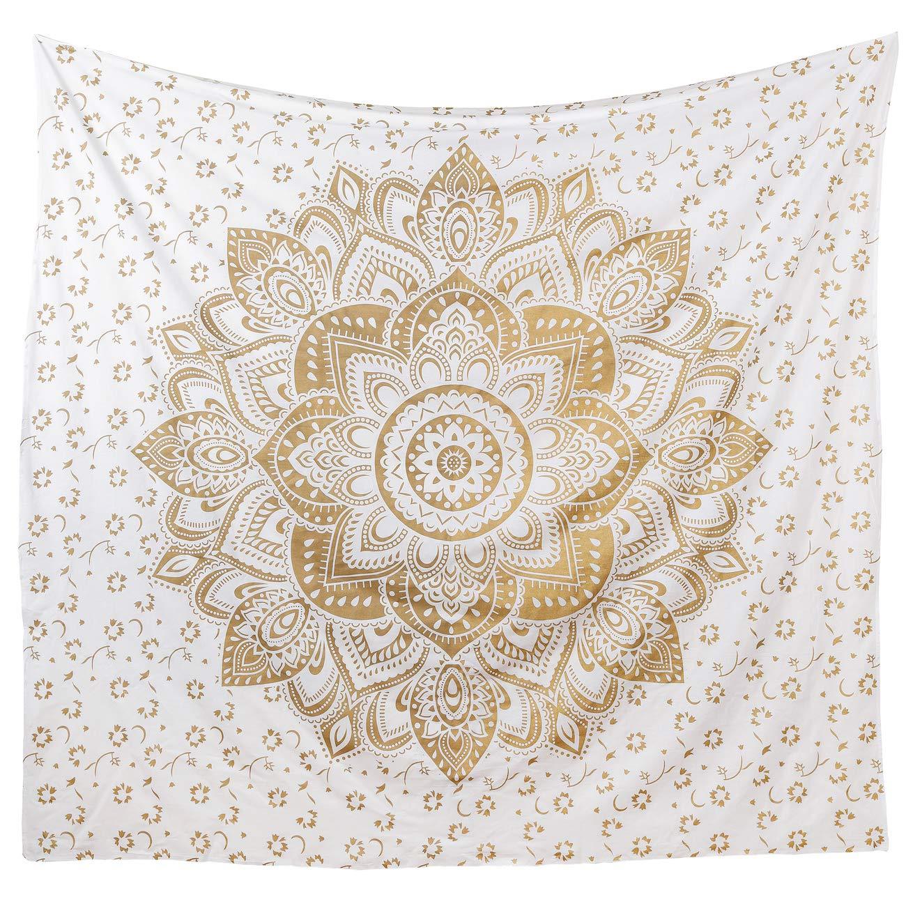 Yellow Tapestry - Yellow Mandala Tapestry | Tapestry Girls