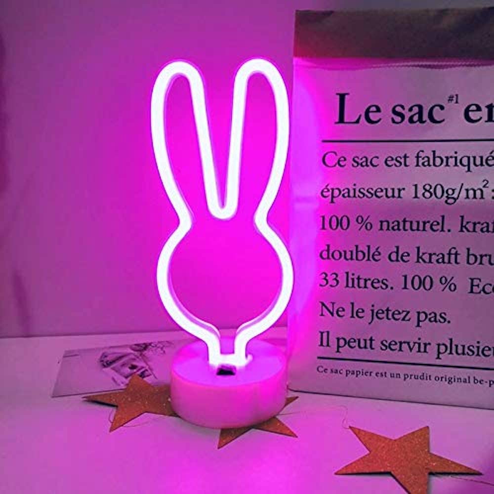 Neon Bunny - Pink Neon Light | Tapestry Girls