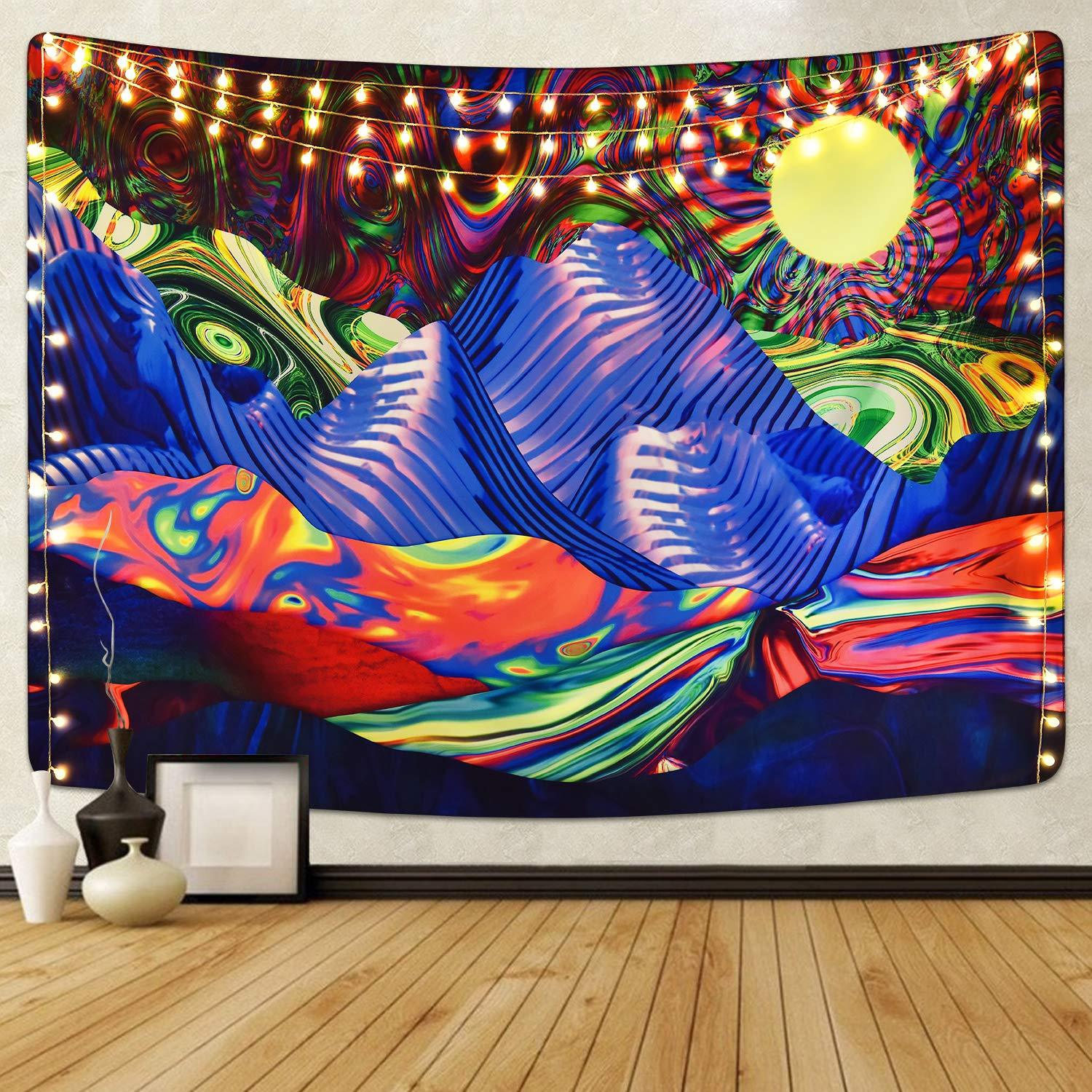 Psychedelic Mountain Tapestry - Mountain Tapestry | Tapestry Girls