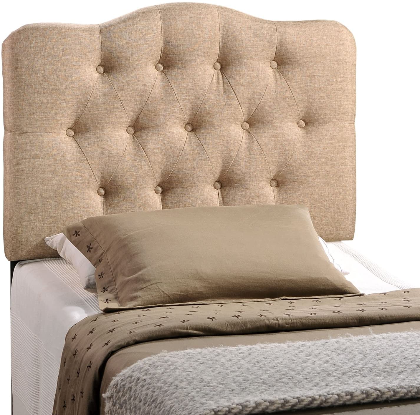 Taupe Tufted Headboard - Tapestry Girls