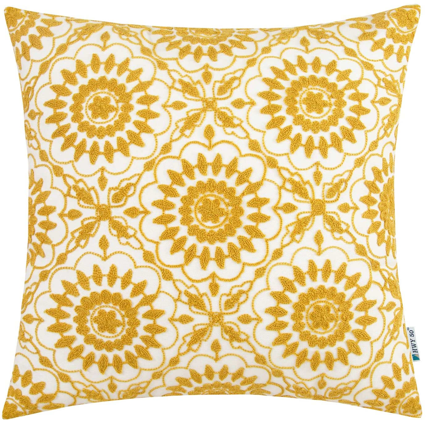 Yellow Floral Pillow - Yellow Pillow | Tapestry Girls