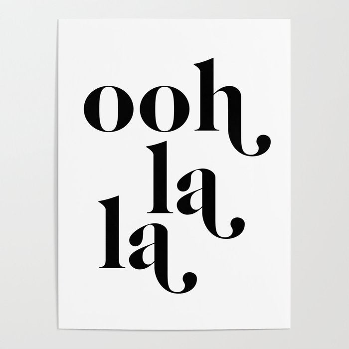 Ooh La La Poster - Poster for Dorm | Tapestry Girls